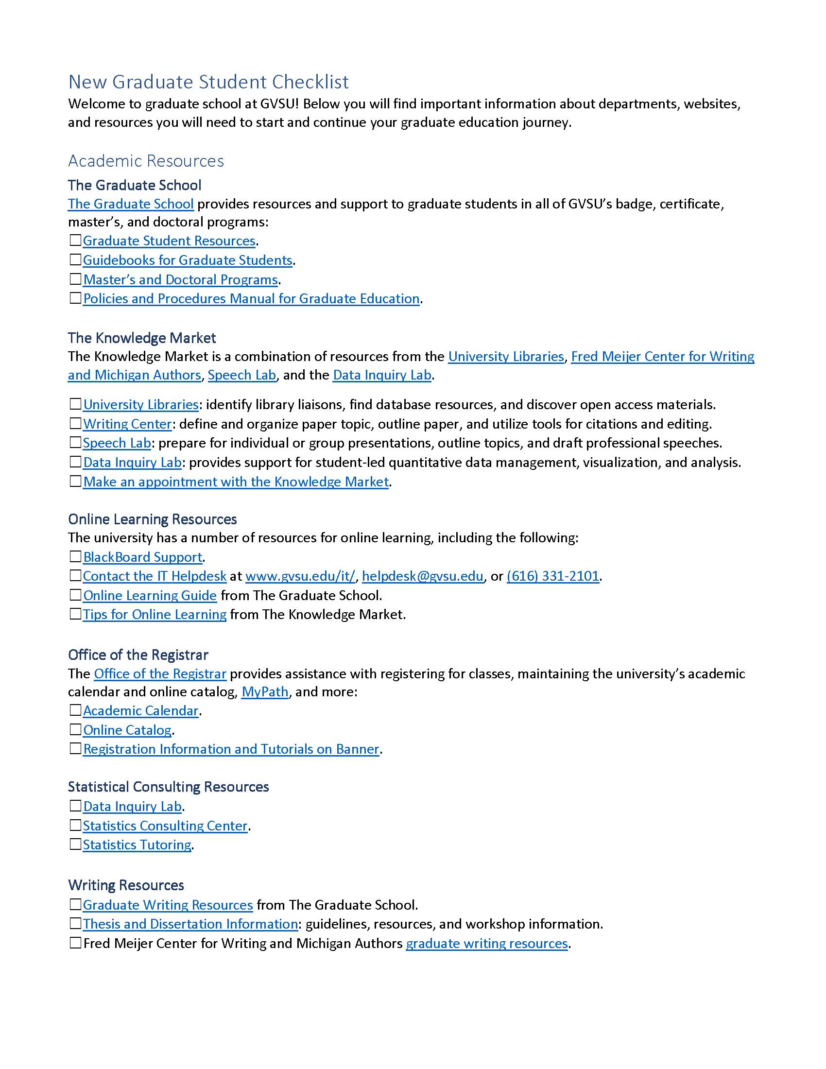 Guides for Graduate Students Success - The Graduate School - Grand ...